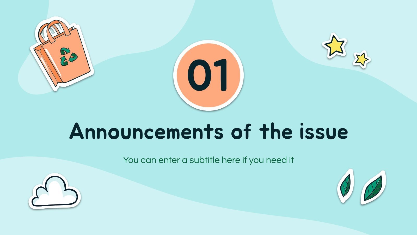 Climate Change Stickers for Marketing Newsletter