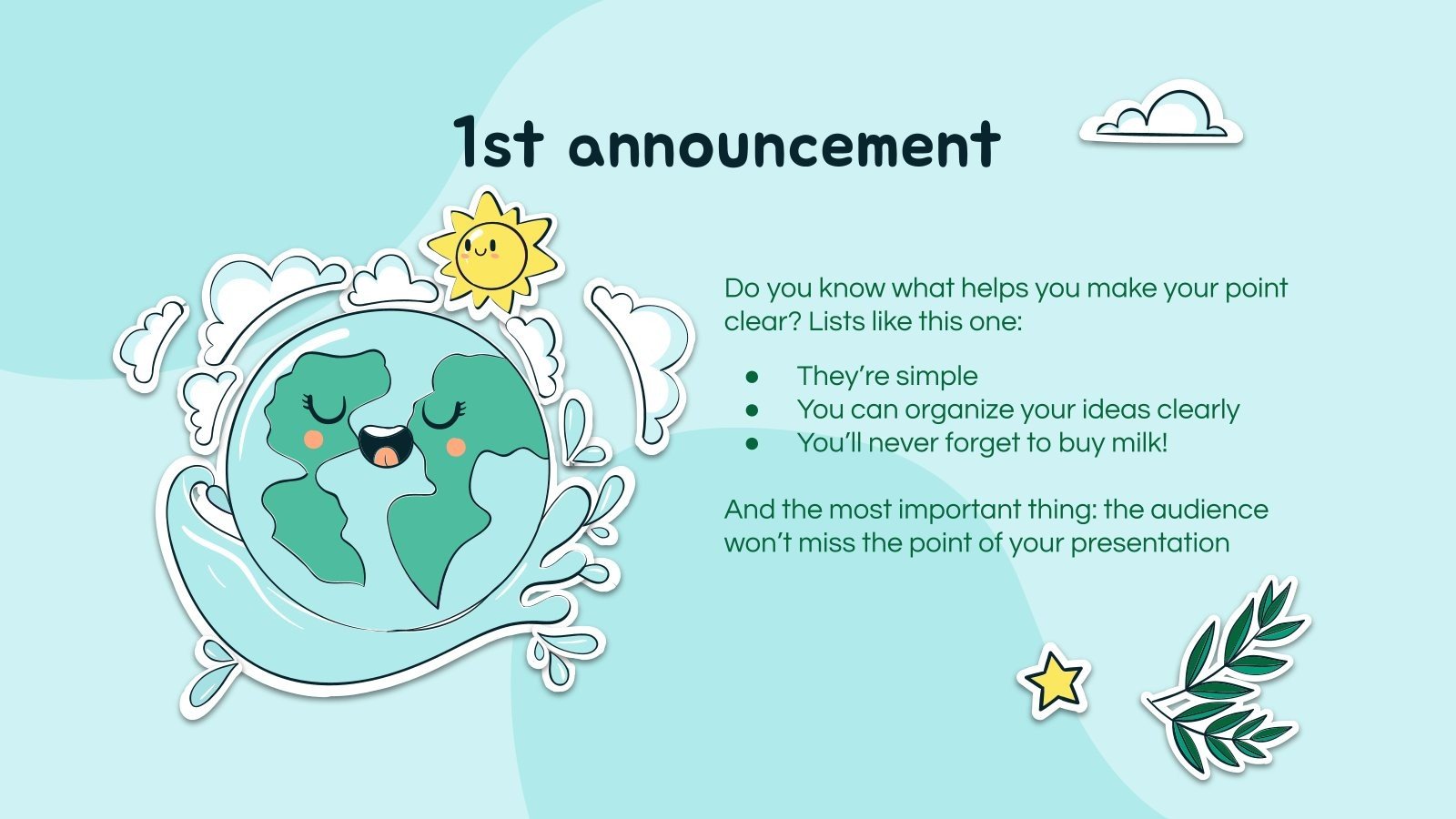 Climate Change Stickers for Marketing Newsletter