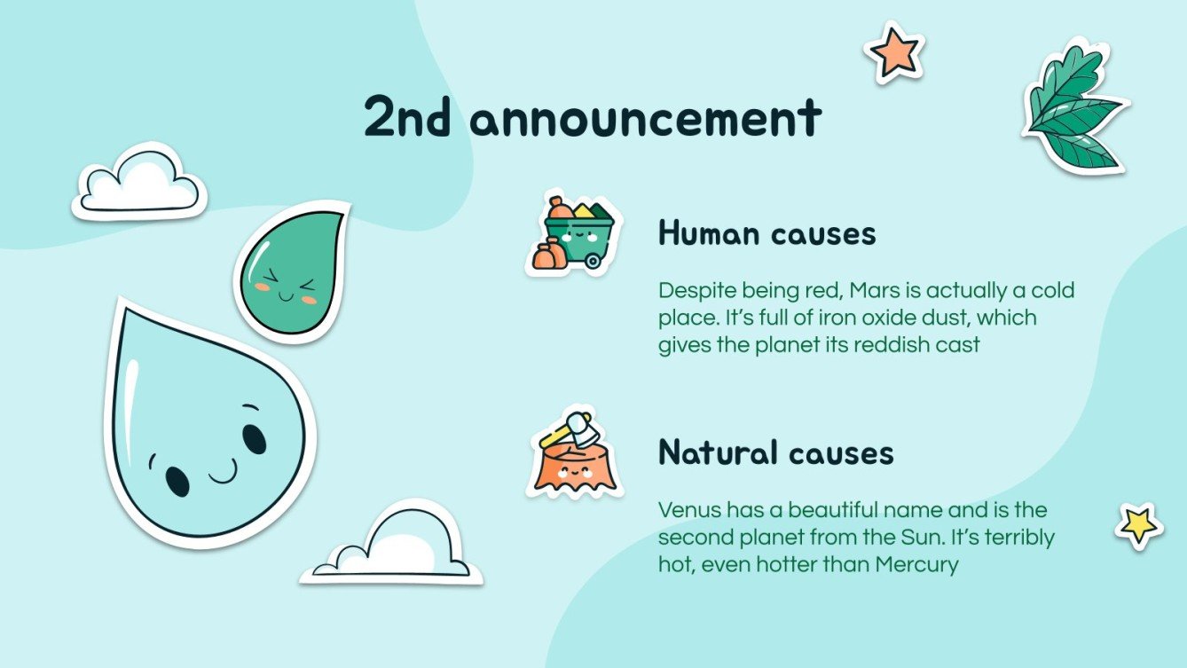 Climate Change Stickers for Marketing Newsletter