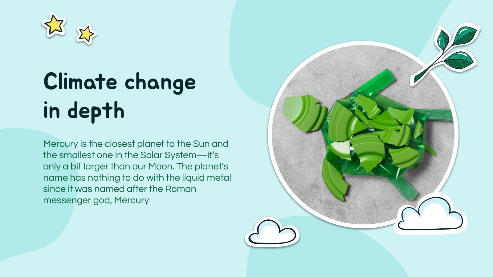 Climate Change Stickers for Marketing Newsletter