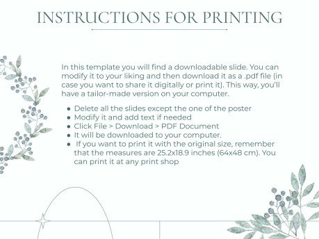 Elegant Plants Research Poster | Google Slides & PowerPoint