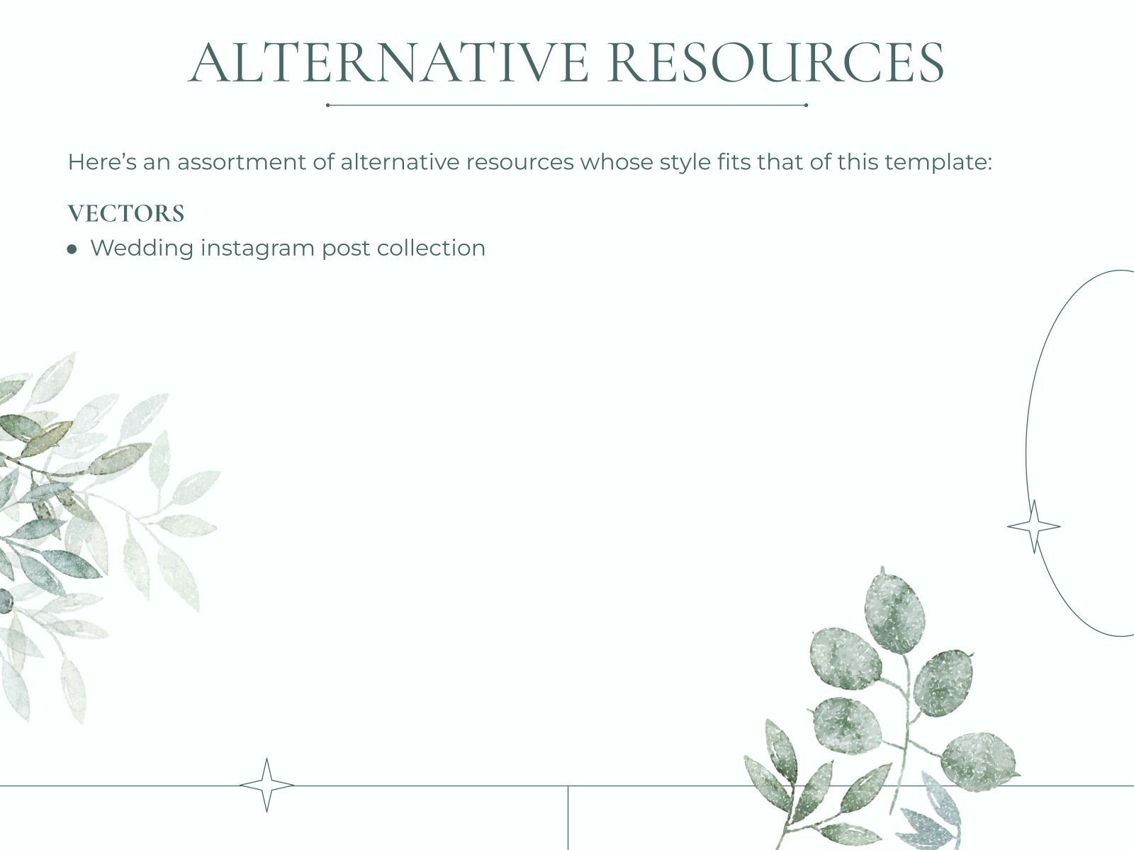 Elegant Plants Research Poster | Google Slides & PowerPoint