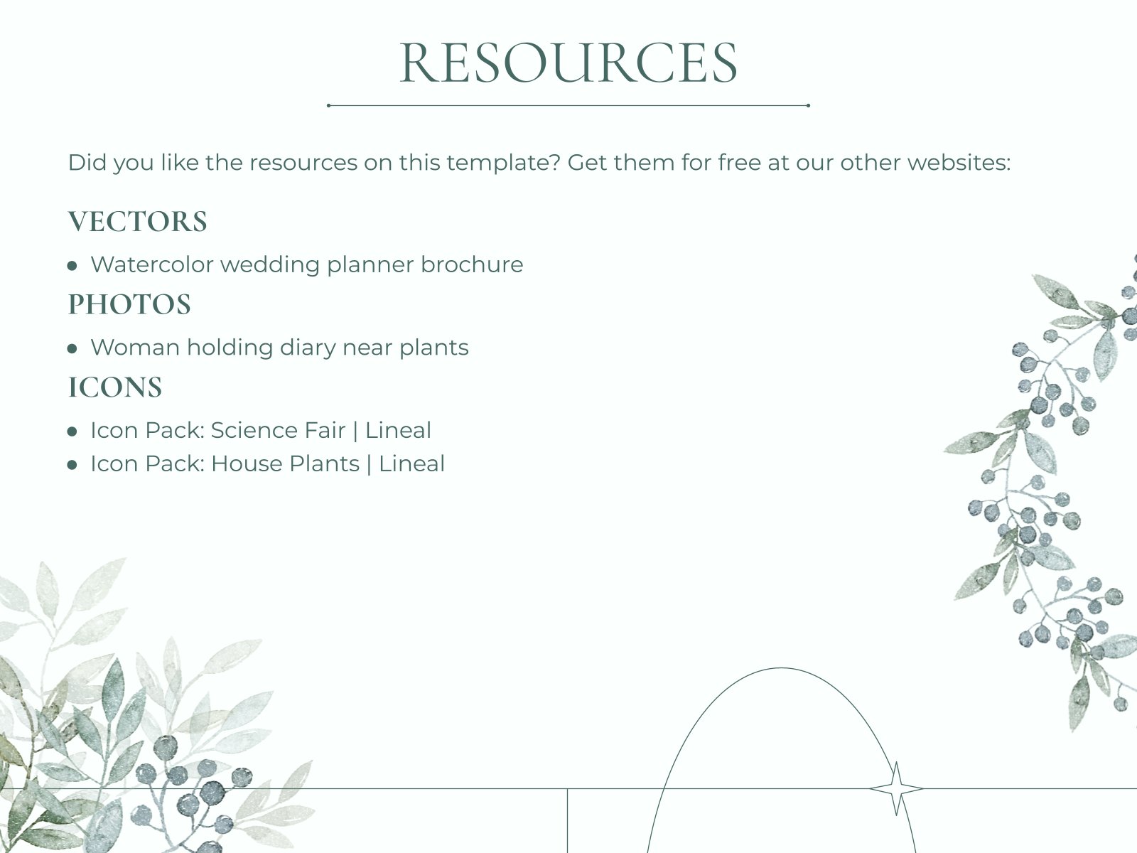 Elegant Plants Research Poster | Google Slides & PowerPoint