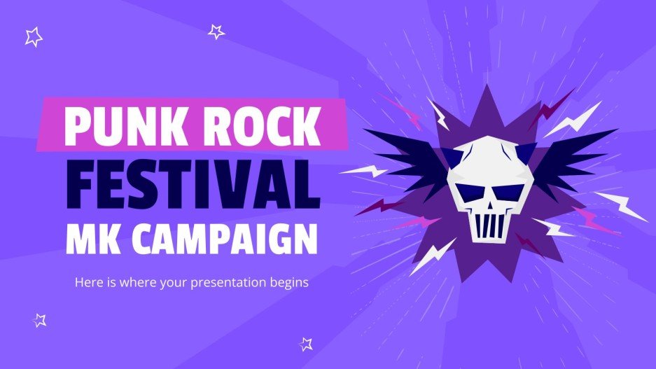 Punk Rock Festival MK Campaign | Google Slides & PowerPoint