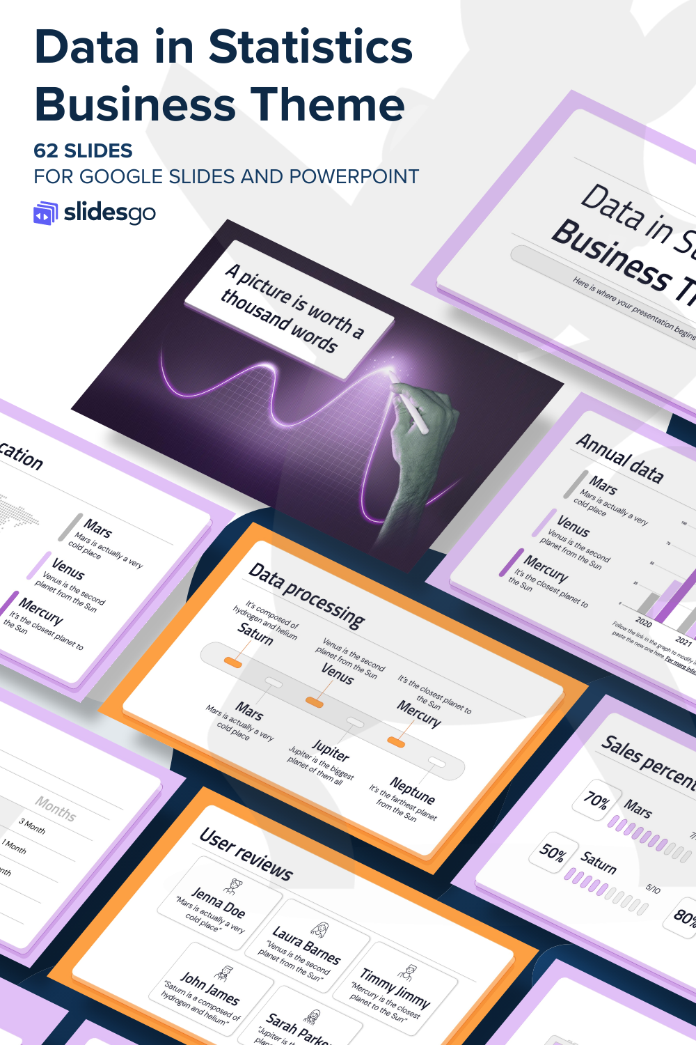 Data in Statistics Business Theme | Google Slides & PowerPoint
