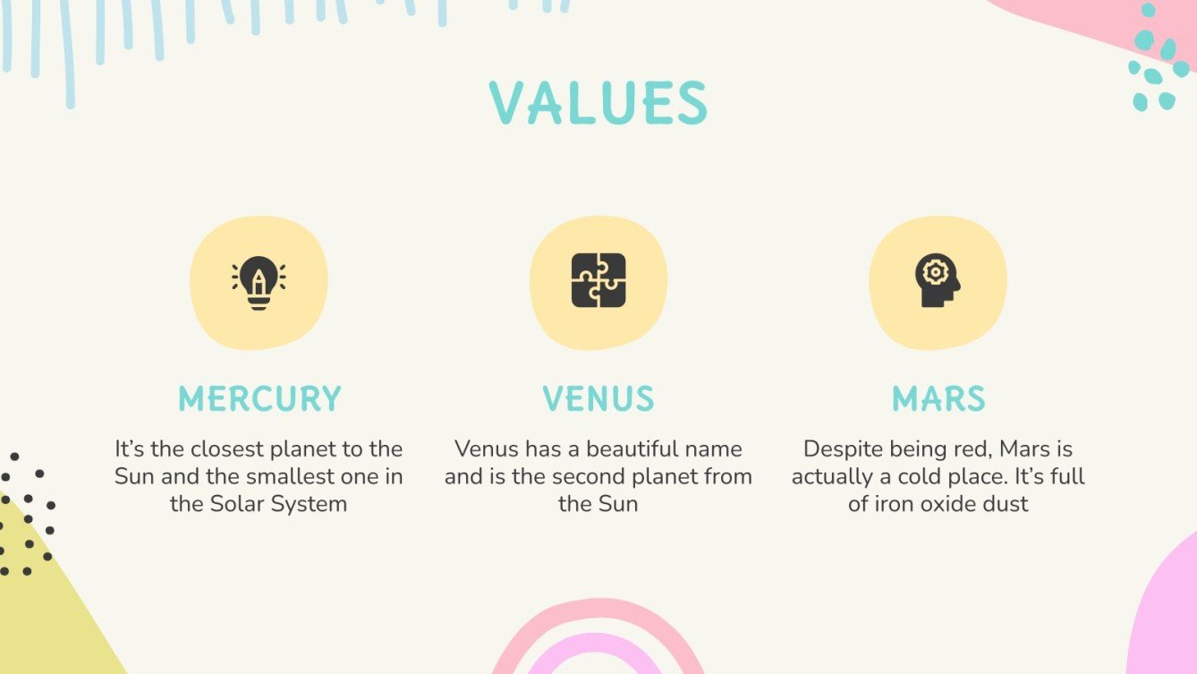 Simple Pastel Doodles Portfolio | Google Slides & PPT