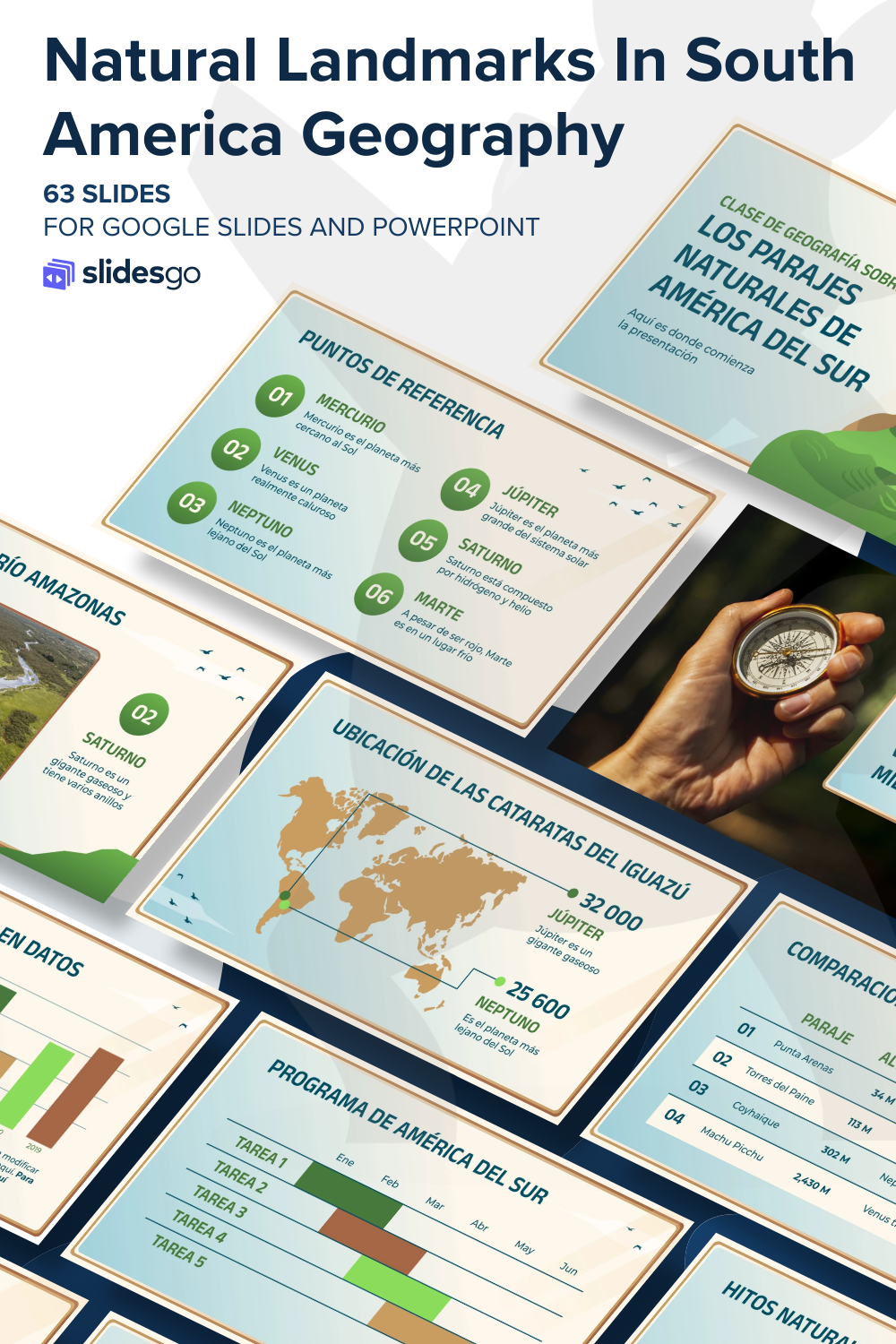 Natural Landmarks In South America | Google Slides & PPT