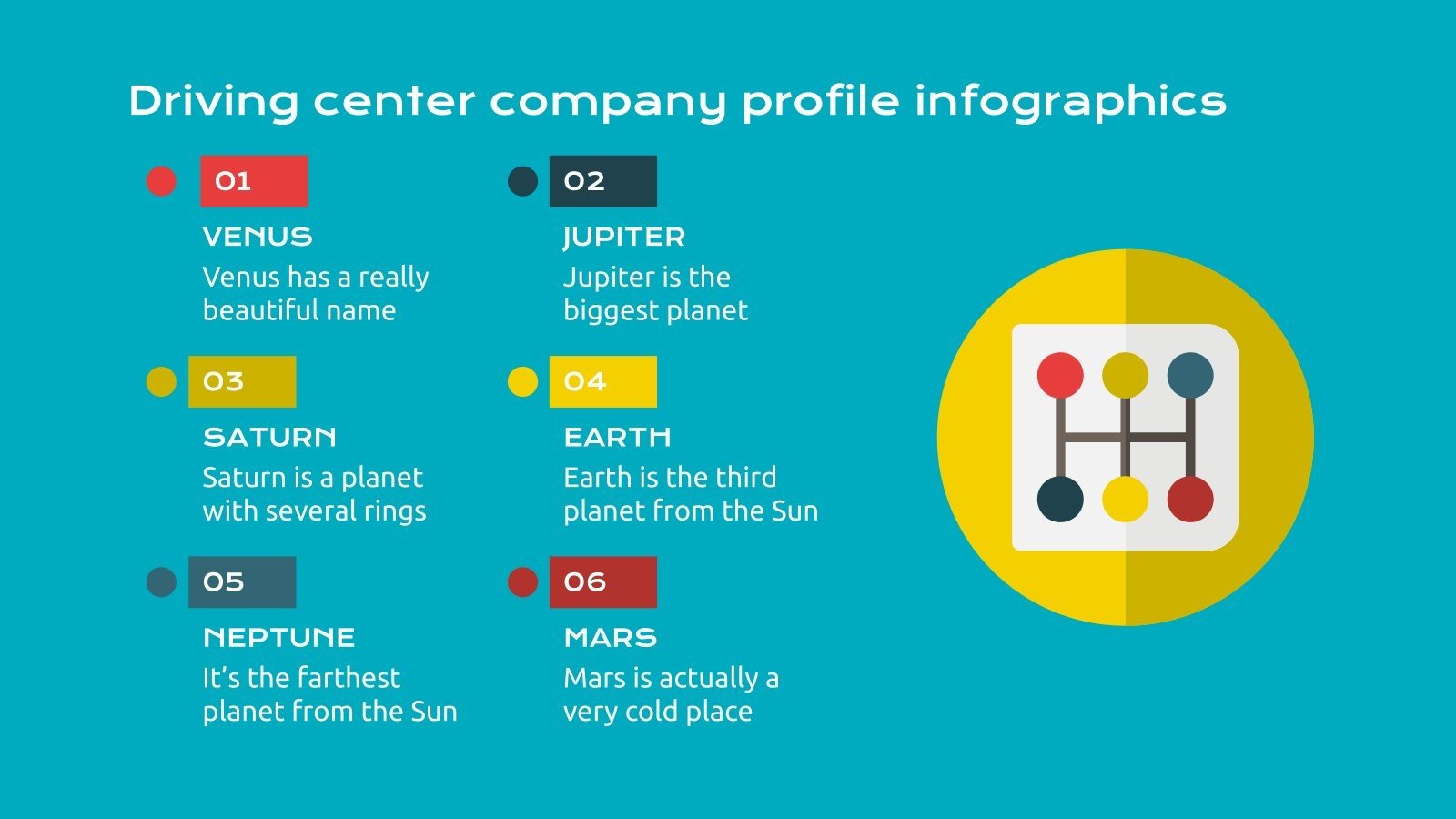 Driving Center Infographics | Google Slides & PowerPoint