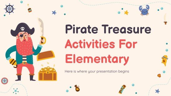 Pirate Treasure Activities for Elementary | Google Slides & PPT