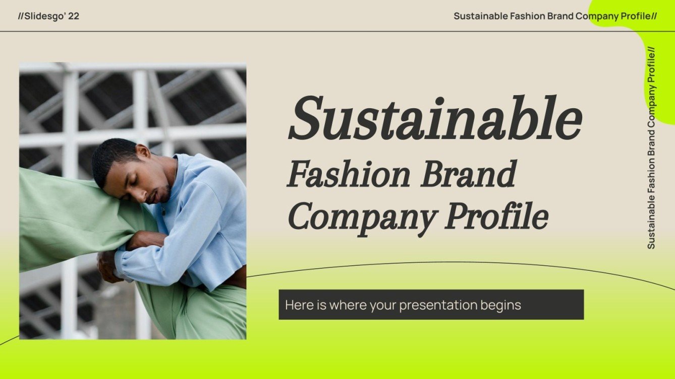 Sustainable Fashion Brand Company Profile | Google Slides