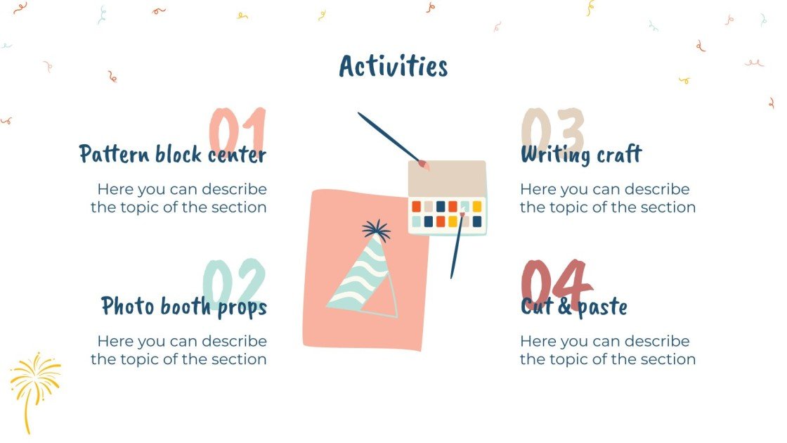 Pre-K New Year's Eve Activities Google Slides & PPT Template