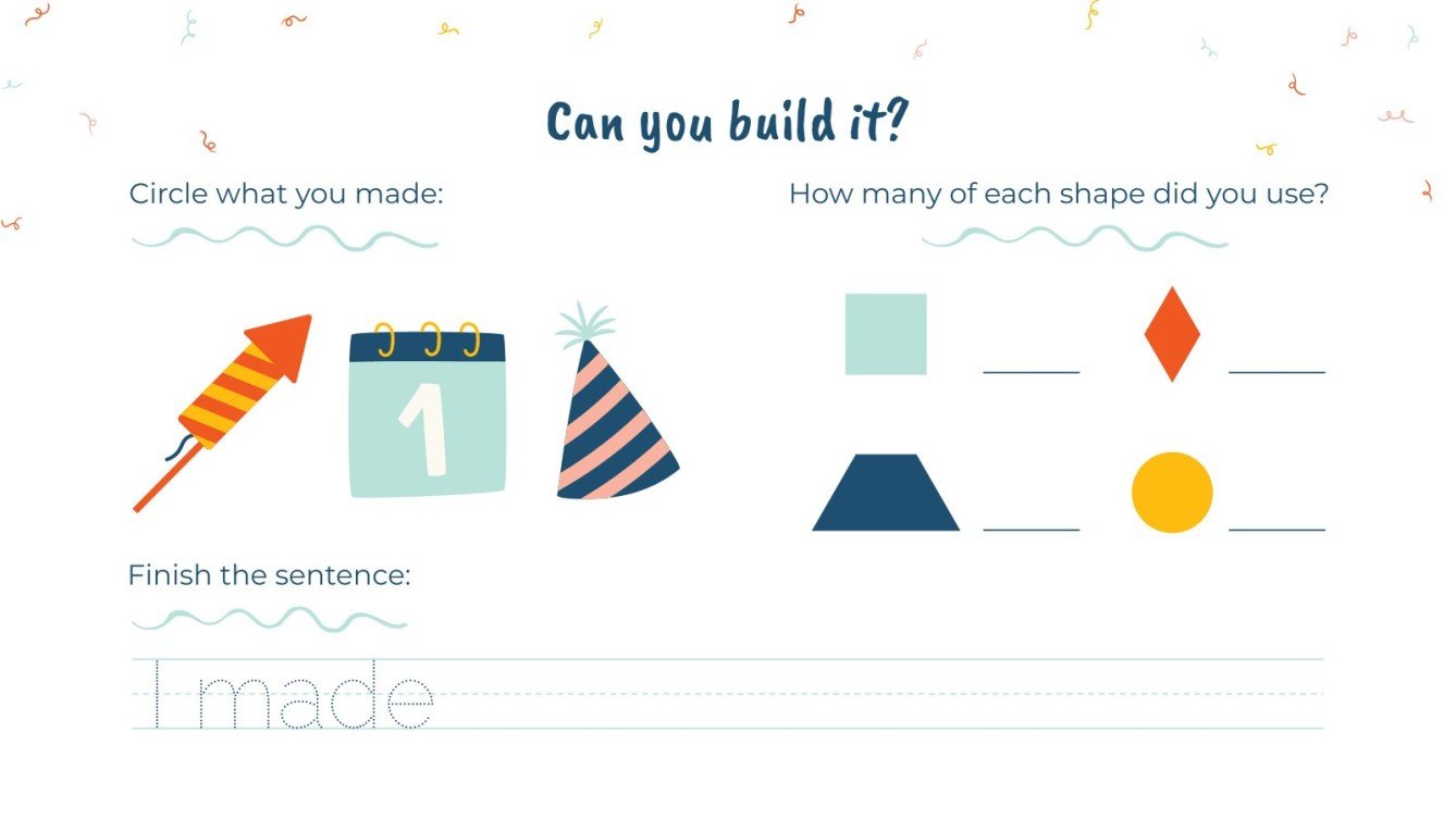 Pre-K New Year's Eve Activities Google Slides & PPT Template