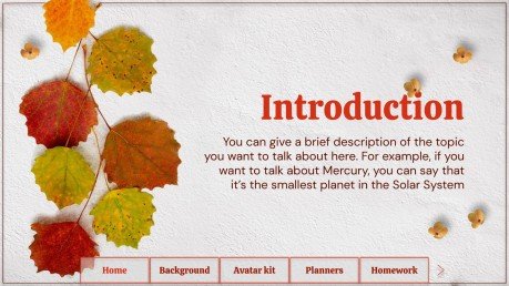 Autumn Leaves Photo Backgrounds Student Pack for Middle School
