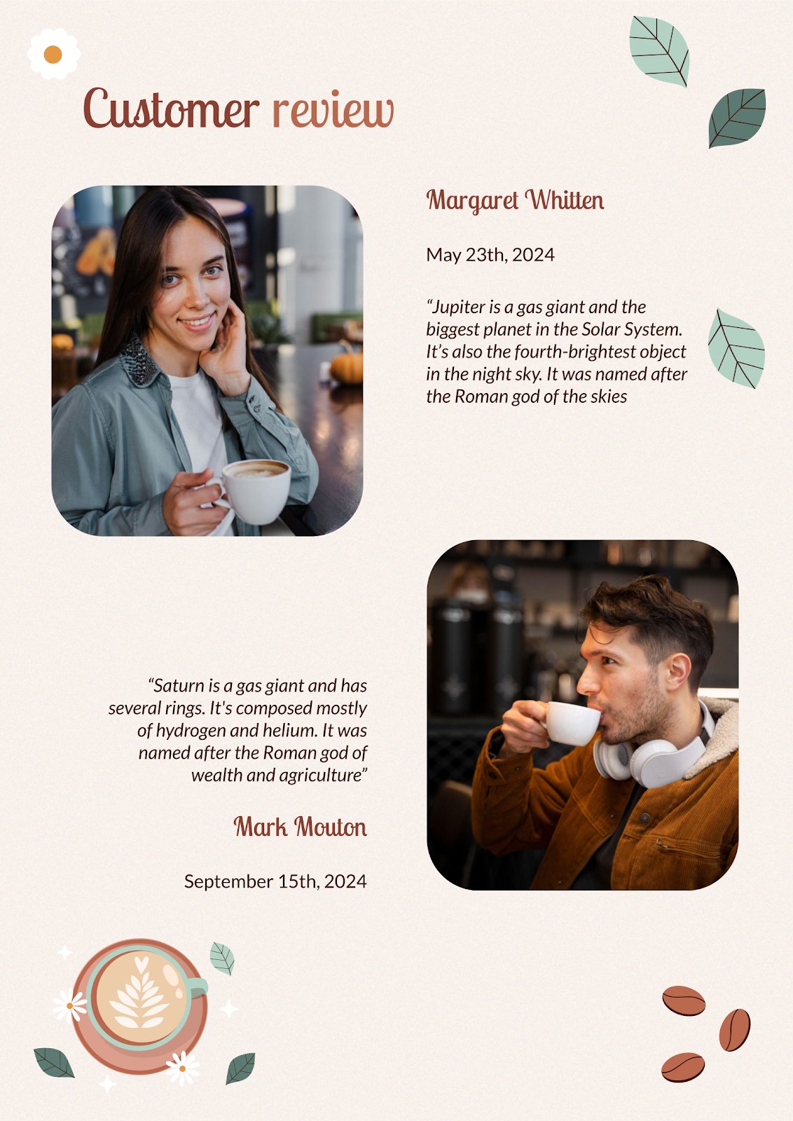 Catálogo de café: Comemore o Dia Internacional do Café