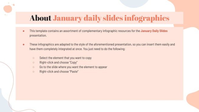 January Daily Slides Infographics | Google Slides & PPT
