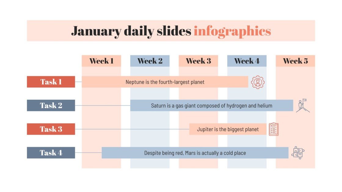 January Daily Slides Infographics | Google Slides & PPT