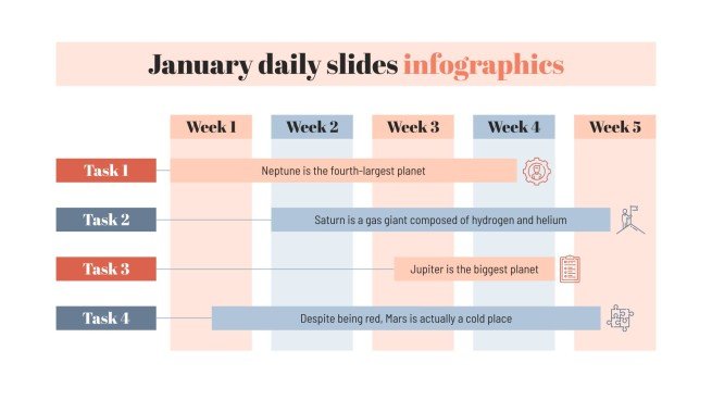 January Daily Slides Infographics | Google Slides & PPT