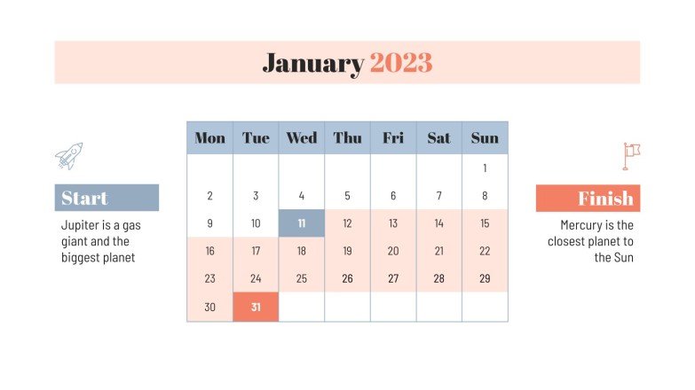 January Daily Slides Infographics | Google Slides & PPT