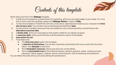 Pastel Boho Newsletter | Google Slides & PowerPoint template