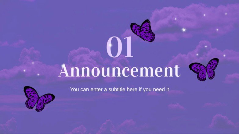 Pretty Purple Aesthetic Newsletter | Google Slides & PPT