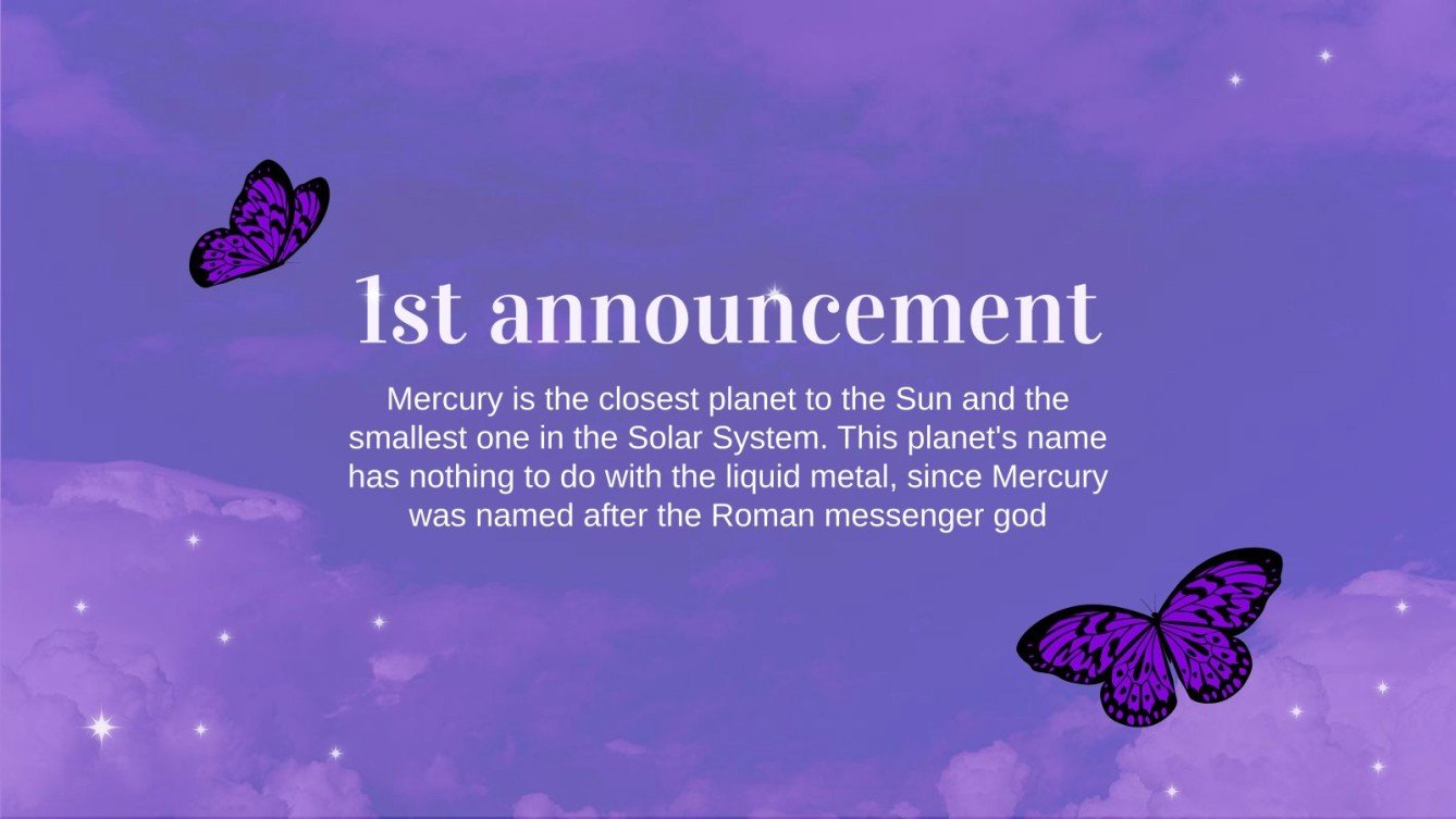 Pretty Purple Aesthetic Newsletter | Google Slides & PPT