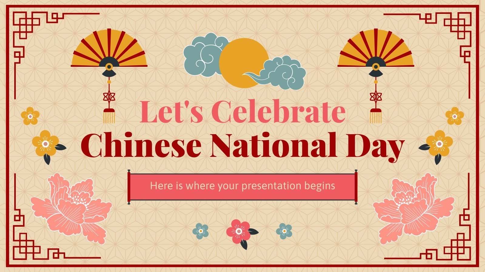 Free Chinese Language-themed Google Slides and PPT Templates