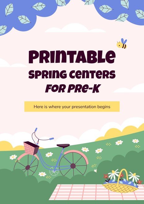 Printable Spring Centers for Pre-K | Google Slides & PPT