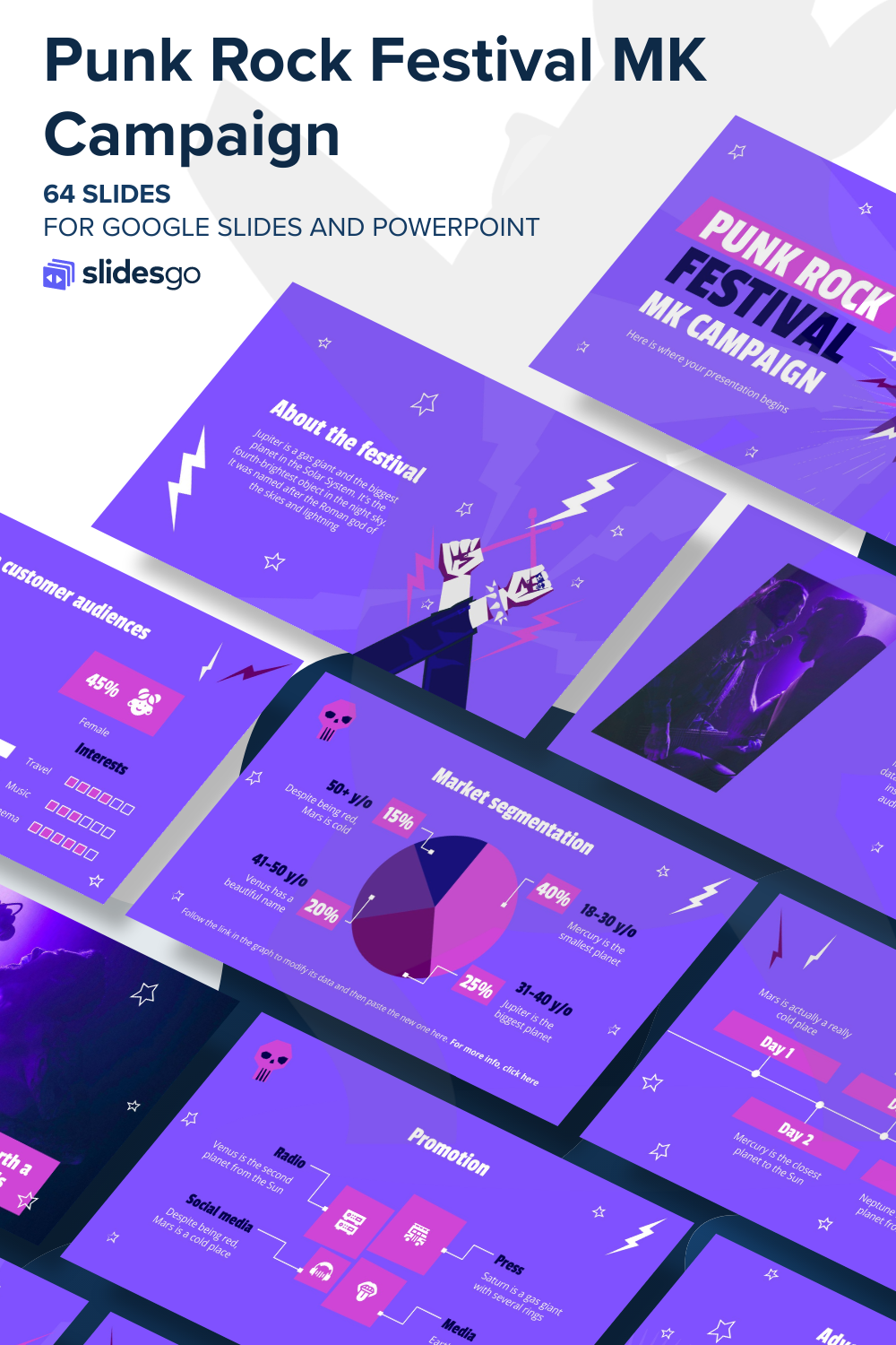 Punk Rock Festival MK Campaign | Google Slides & PowerPoint