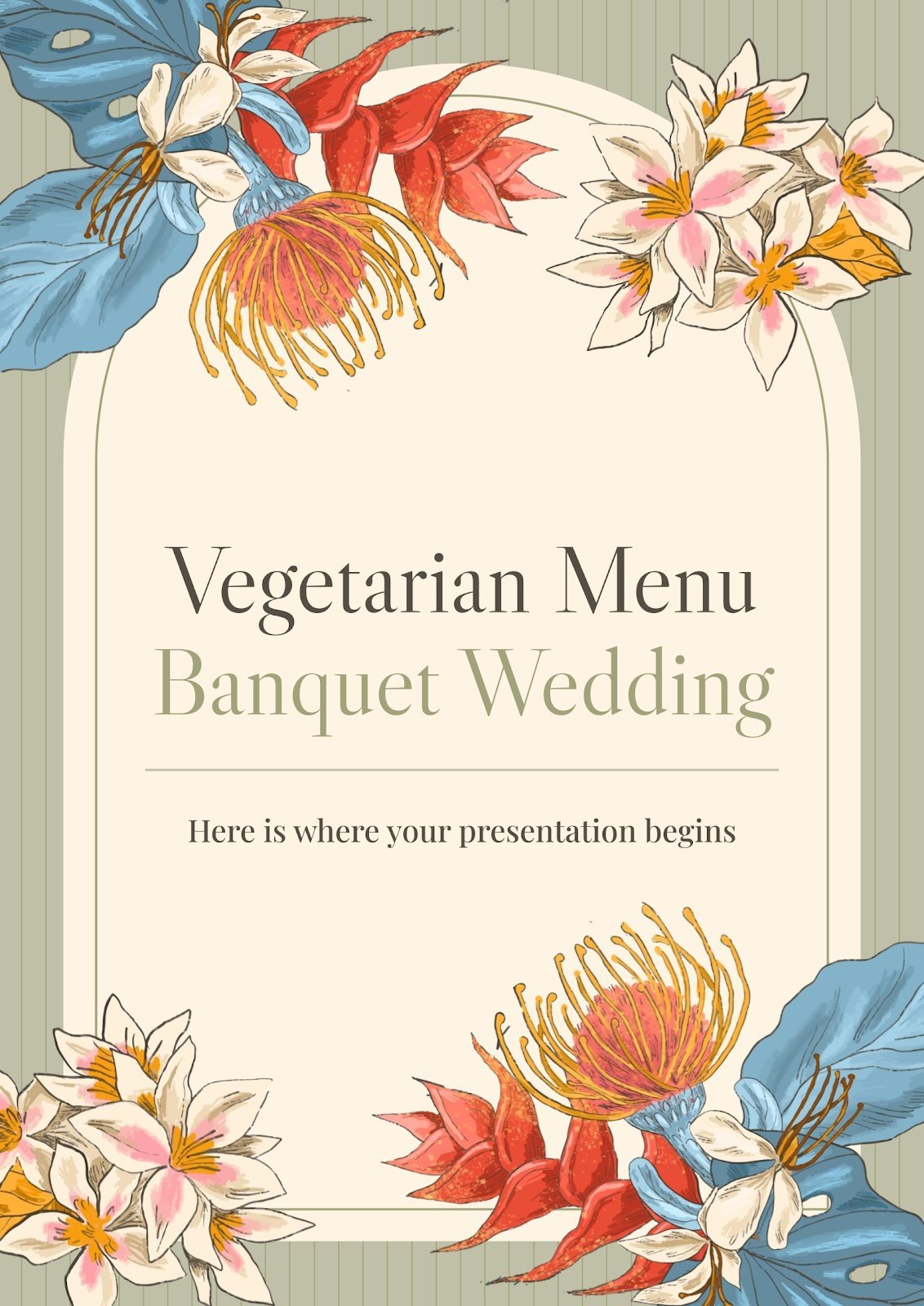 Google Slides & PowerPoint templates about banquets