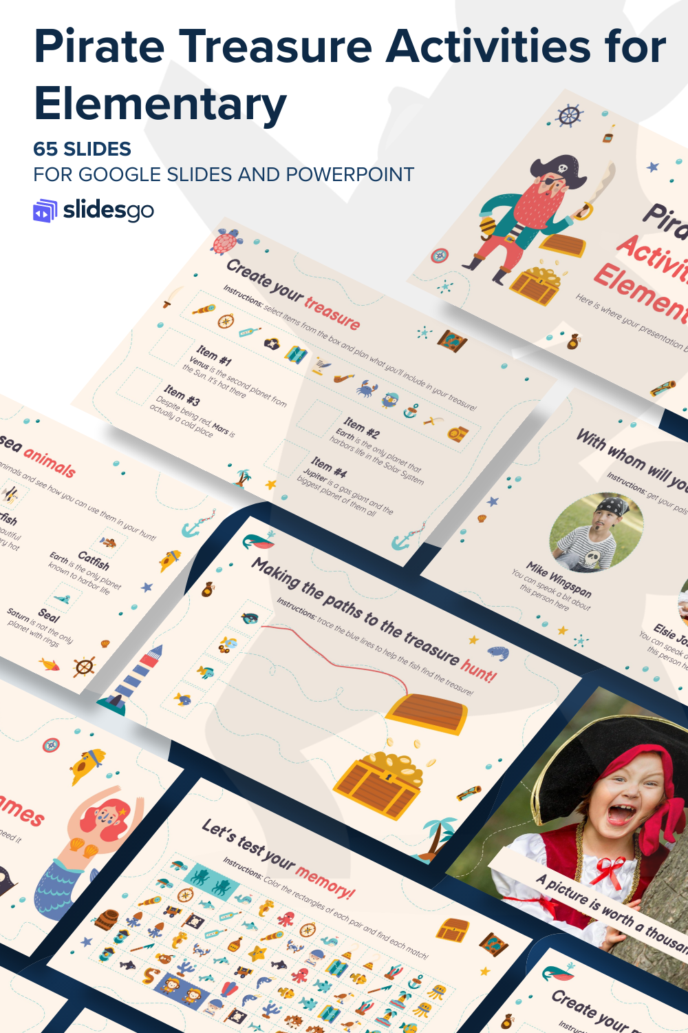 Pirate Treasure Activities for Elementary | Google Slides & PPT