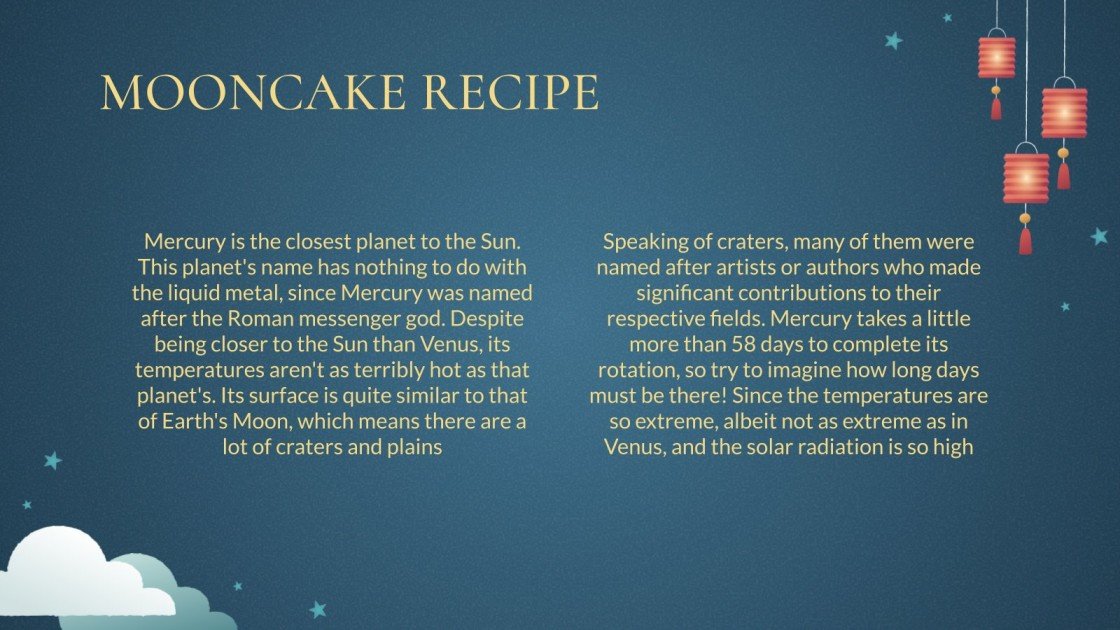 Chinese Mooncake Festival | Google Slides & PPT