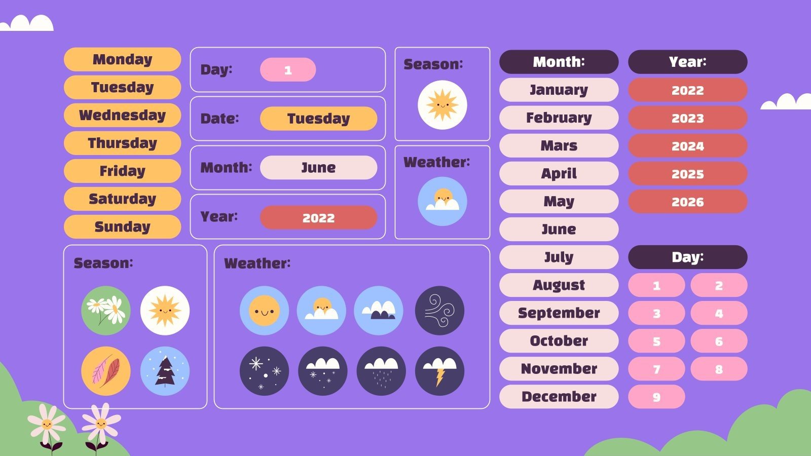 Calendar & Weather: Personal Organizer for Elementary