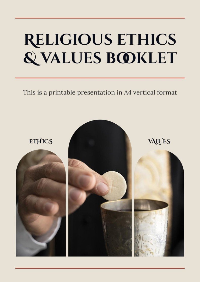 Religious Ethics & Values Booklet | Google Slides & PowerPoint
