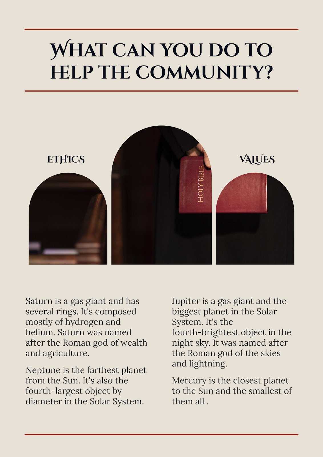 Religious Ethics & Values Booklet | Google Slides & PowerPoint