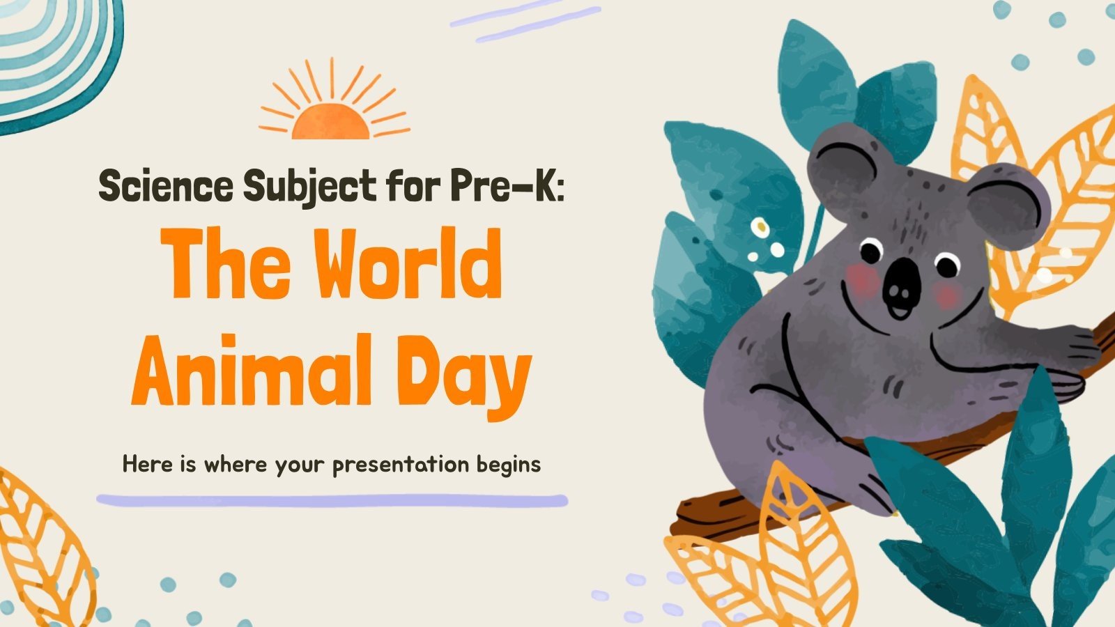 Science Subject for Pre-K: World Animal Day | Google Slides