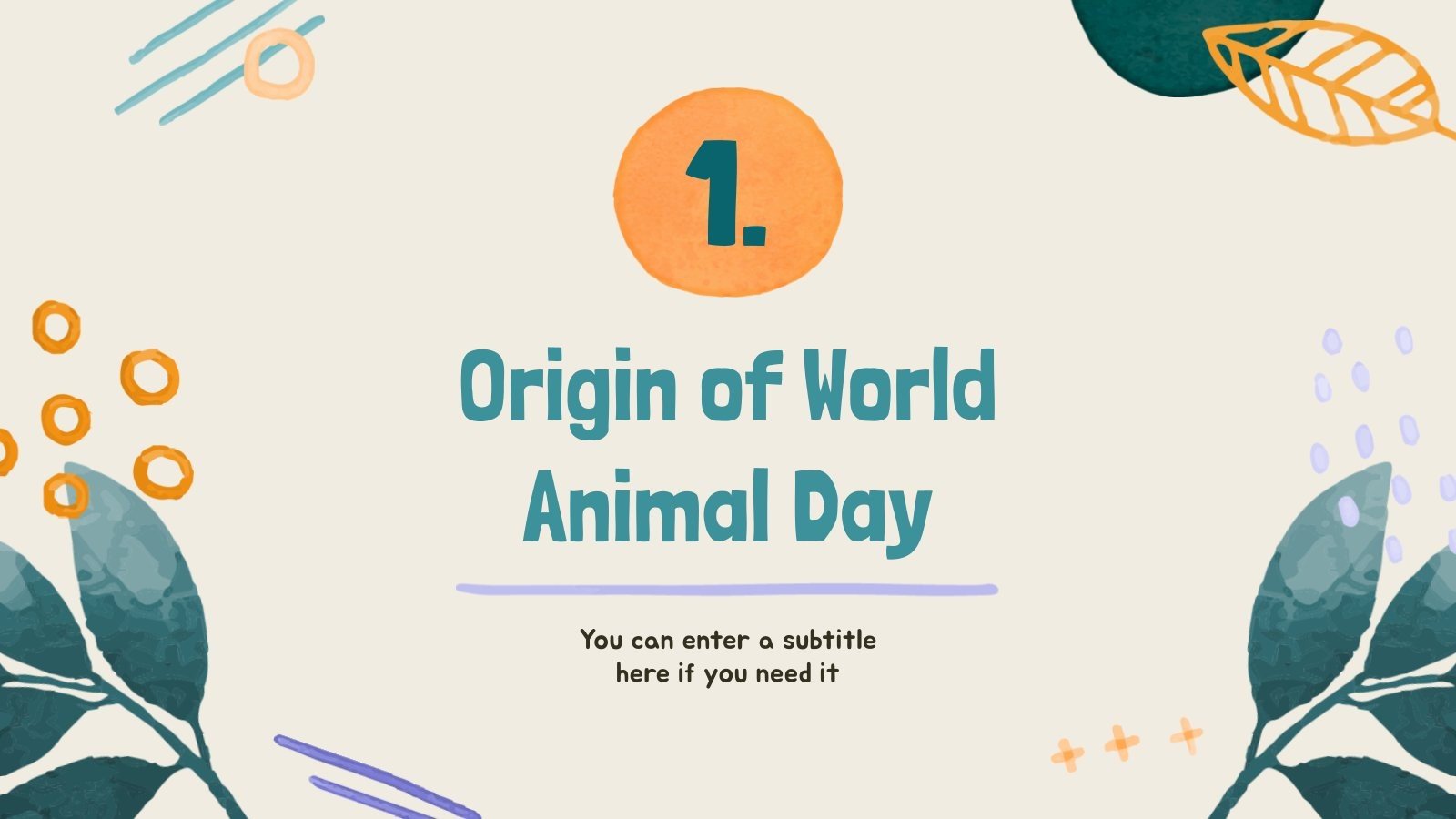 Science Subject for Pre-K: World Animal Day | Google Slides