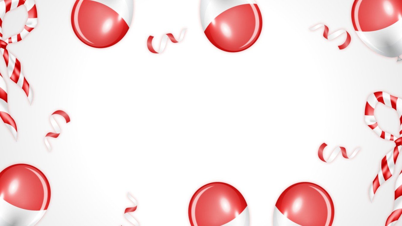 Indonesian Flag Backgrounds for Video Calls | Google Slides