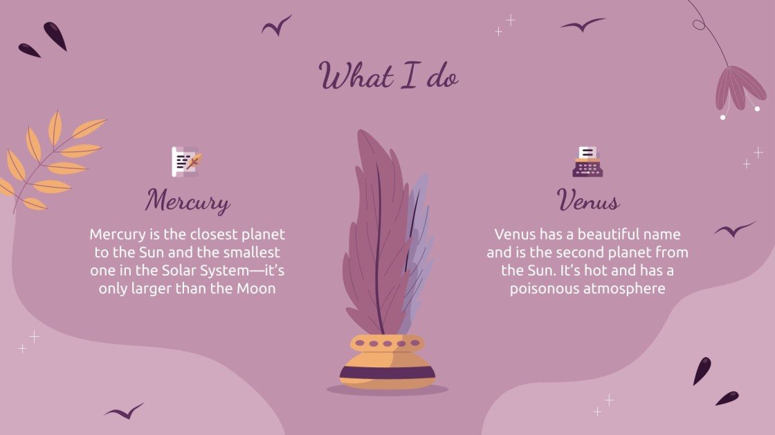 Poet Portfolio | Google Slides & PowerPoint