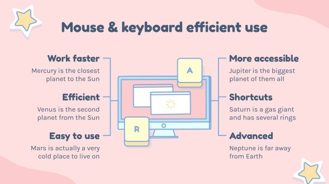 Mouse & Keyboard Efficient Use Workshop Infographics