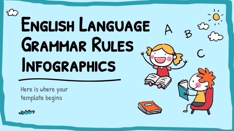 English Language Grammar Rules Infographics | Google Slides