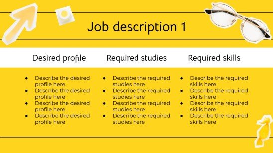 Copywriting Job Descriptions | Google Slides & PowerPoint