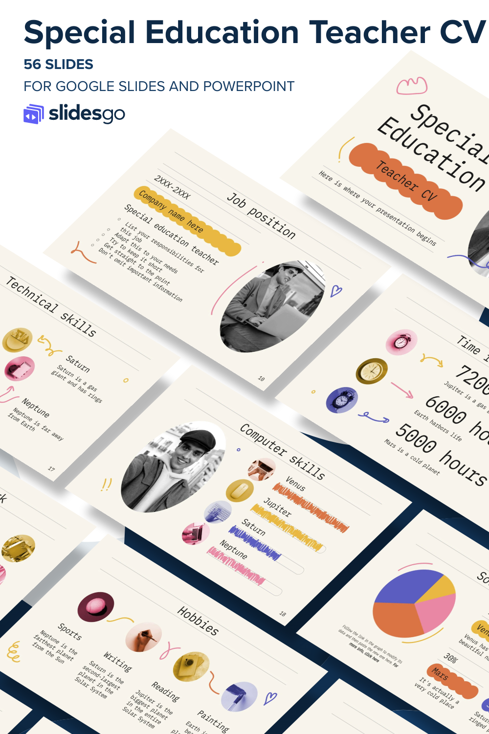 Special Education Teacher CV | Google Slides & PowerPoint