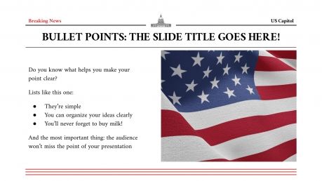 Breaking News: US Capitol Google Slides & PowerPoint template