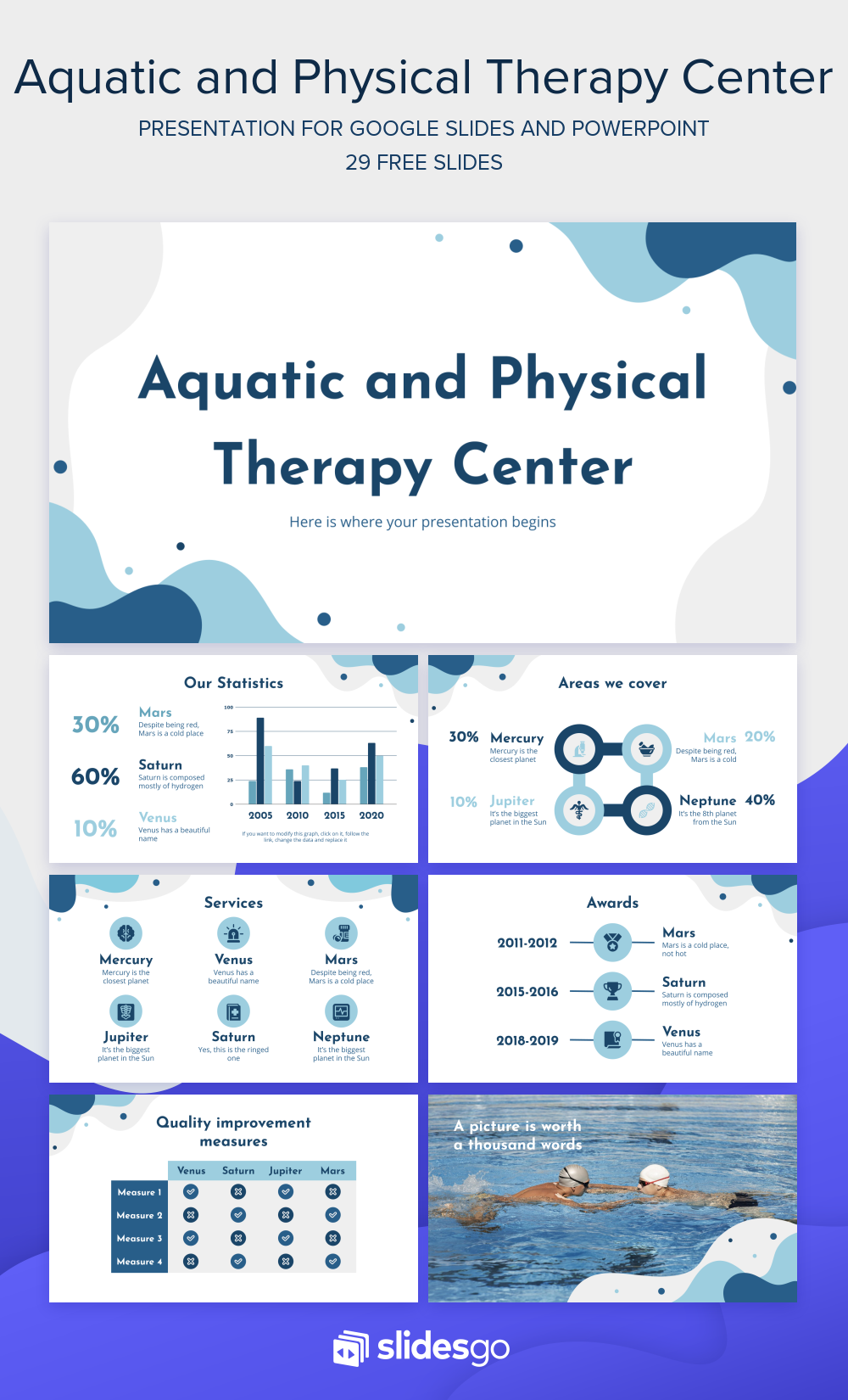 Aquatic and Physical Therapy Center | Google Slides & PPT