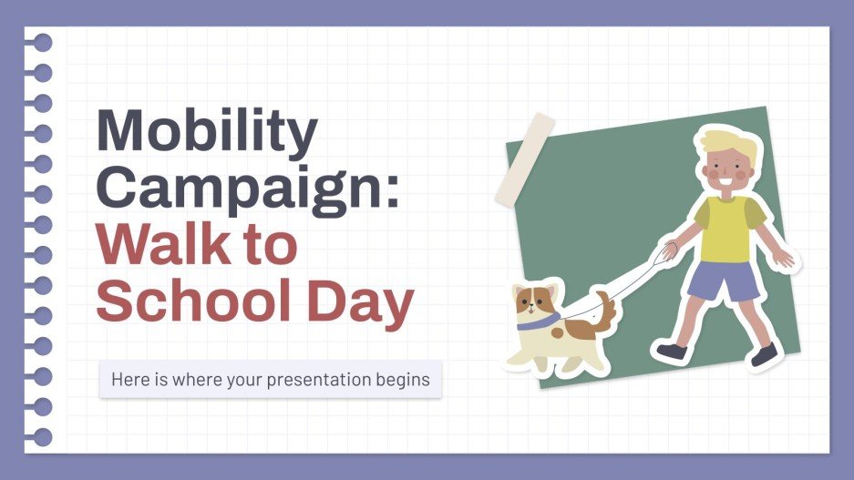Mobility Campaign: Walk to School Day | Google Slides & PPT