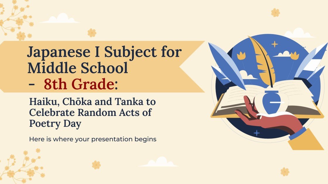 Japanese I Subject for Middle School: Haiku, Chöka and Tanka