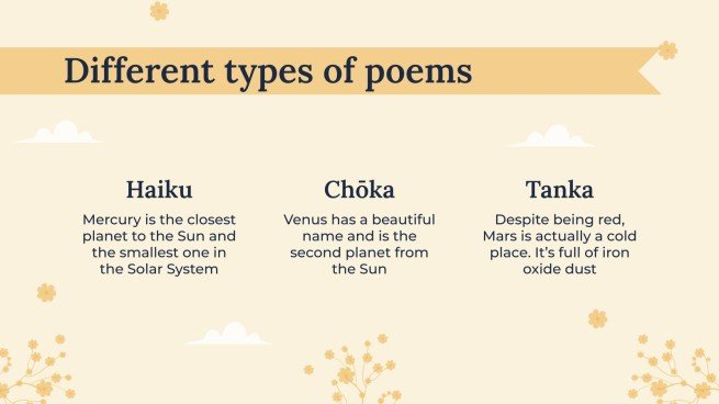 Japanese I Subject for Middle School: Haiku, Chöka and Tanka