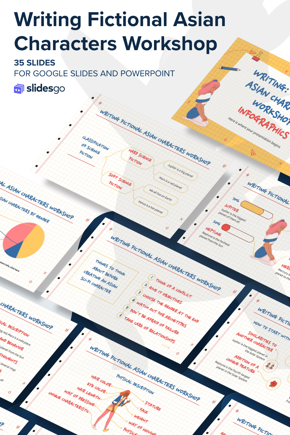 Writing Fictional Asian Characters Workshop Infographics