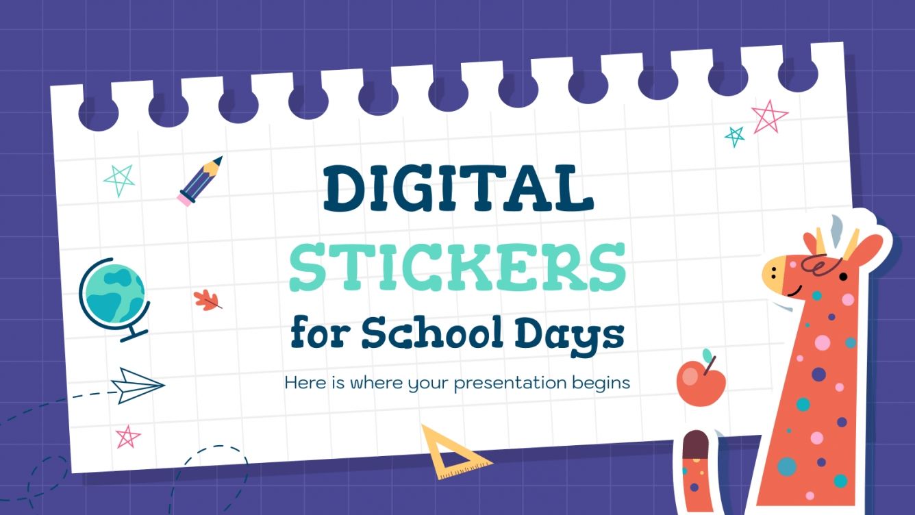 Digital Stickers for School Days Google Slides & PowerPoint