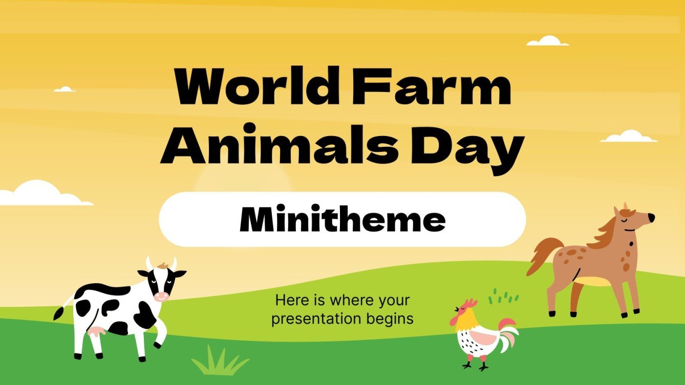 Free Google Slides and PowerPoint templates about Farms